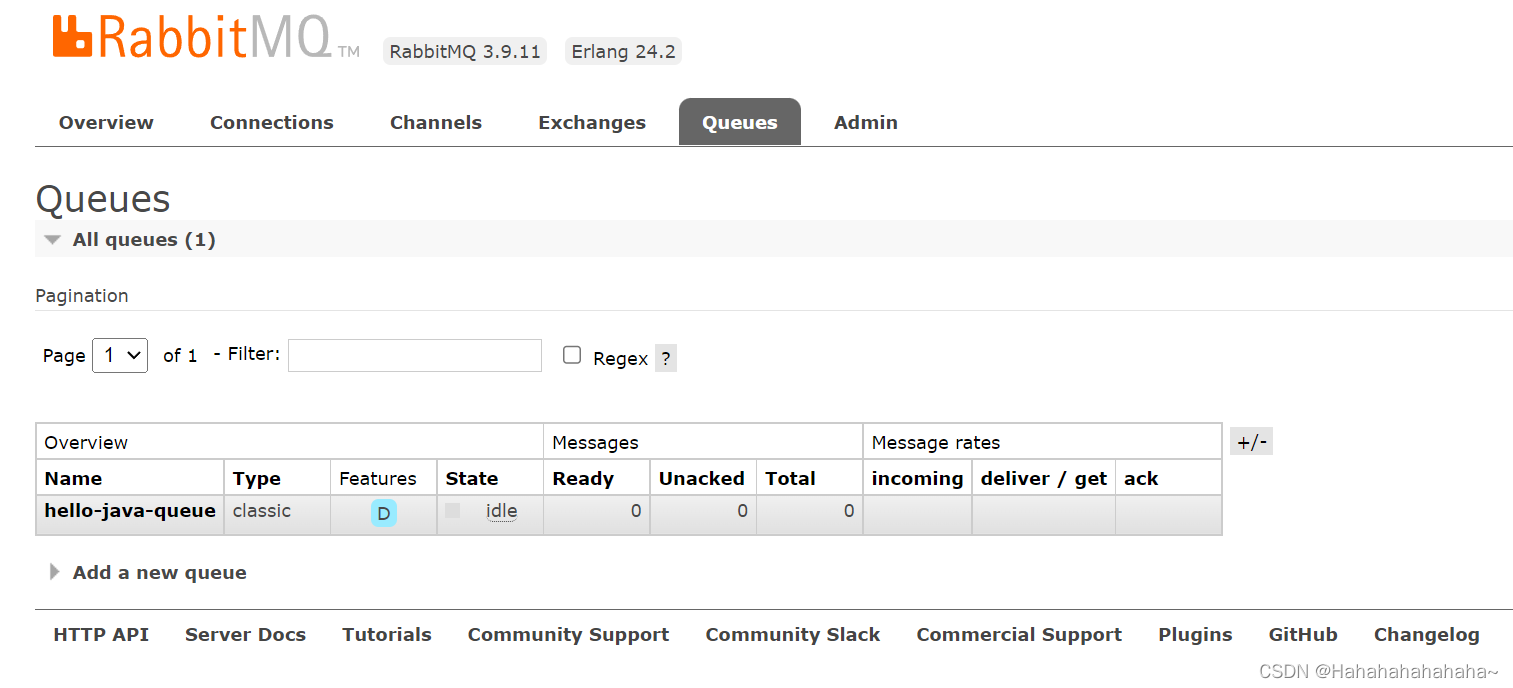 RabbitMQ简单测试（JAVA）_rabbitmq报文测试-CSDN博客