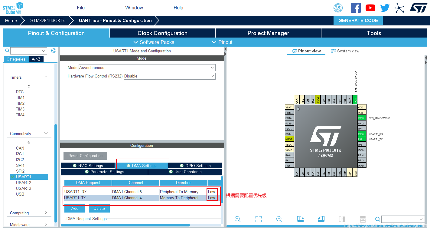 【STM32 HAL】UART串口通讯_hal库串口超时重新接收-CSDN博客