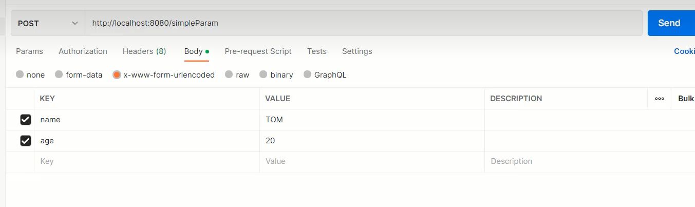 SpringBoot——请求-Postman工具-6种常见请求参数接收_postman springboot-CSDN博客