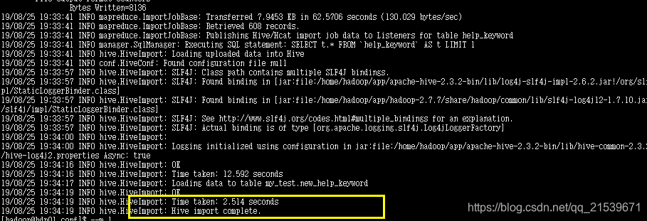sqoop报错： Could not load org.apache.hadoop.hive.conf.HiveConf. Make sure HIVE_CONF_DIR is set 解决 ...