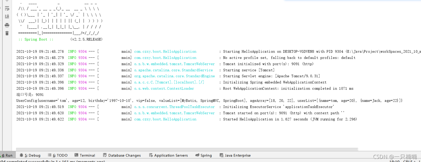 Springboot异常--Identify and stop the process that‘s listening on port 9090 or configure this ...