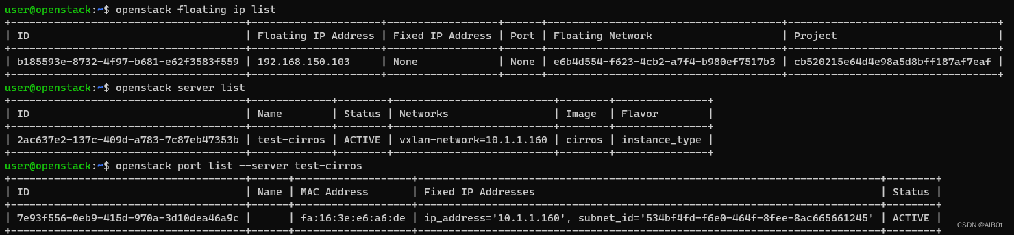 命令行配置OpenStack使实例能够联通外网_openstack 网络配置-CSDN博客