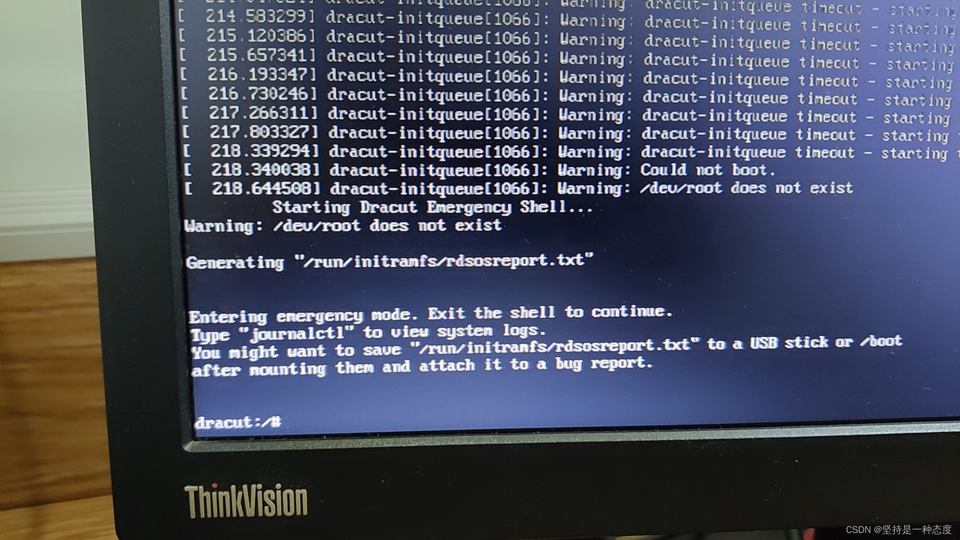 U盘安装CentOS7系统出现dracut timeout的解决办法_u盘安装centos7出现dracut-CSDN博客