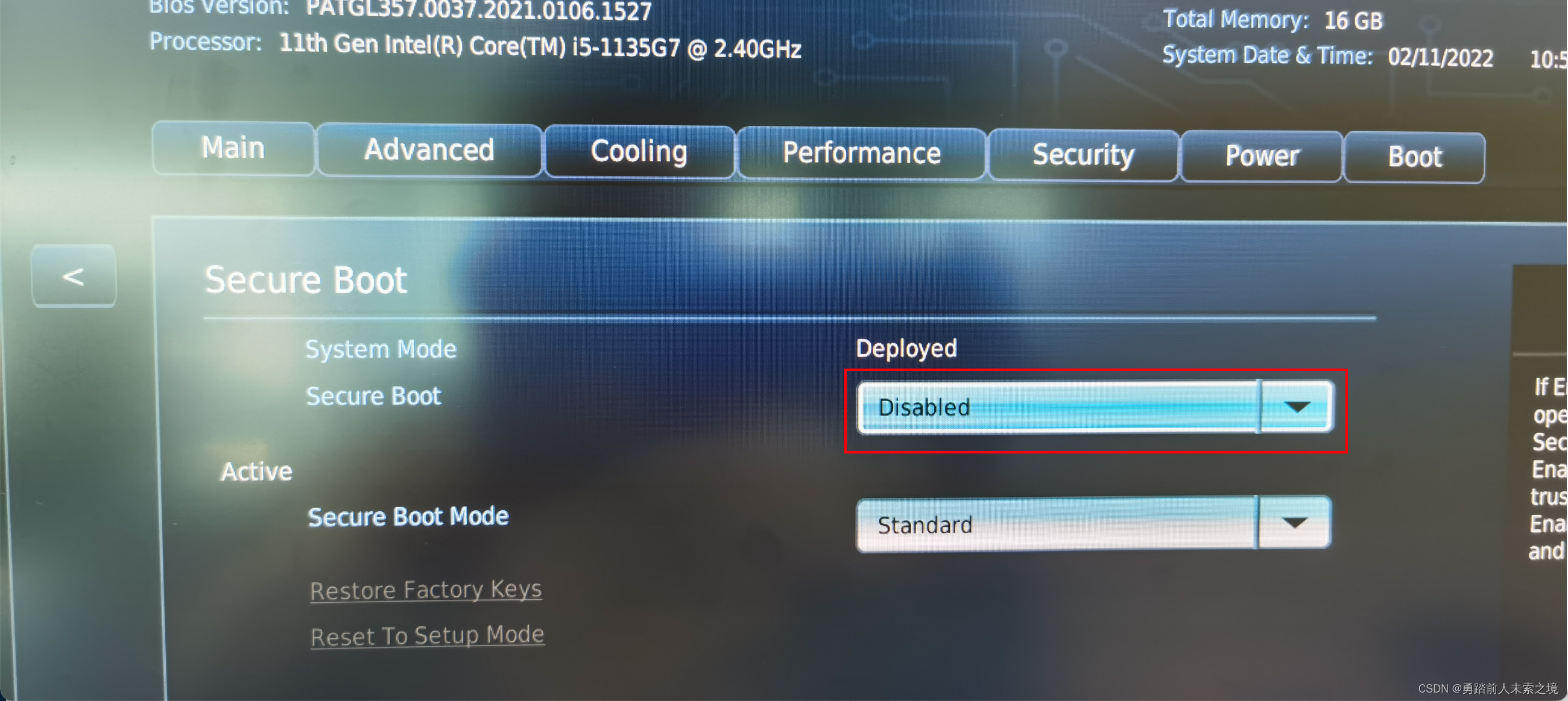 NUC11猎豹峡谷设置U盘启动_intel nuc 从u盘启动-CSDN博客