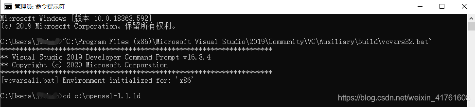 Windows环境超详细 Openssl库编译安装vs2019版本_vs2019 perl安装-CSDN博客