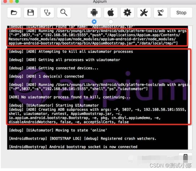 Appium入门自动化测试（5） —— Appium 原理解读、Appium Android 平台架构图_appium移动端测试的原理图-CSDN博客