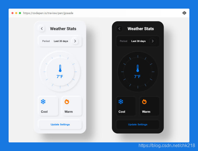 新拟态 (Neumorphism / soft ui) UI CSS设计示例分享_新拟态ui组件-CSDN博客