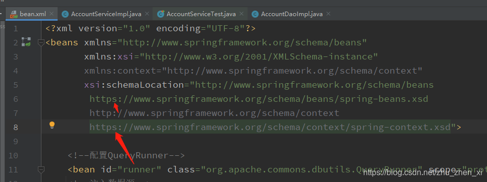 org.xml.sax.SAXParseException； lineNumber: 8； columnNumber: 77； schema ...