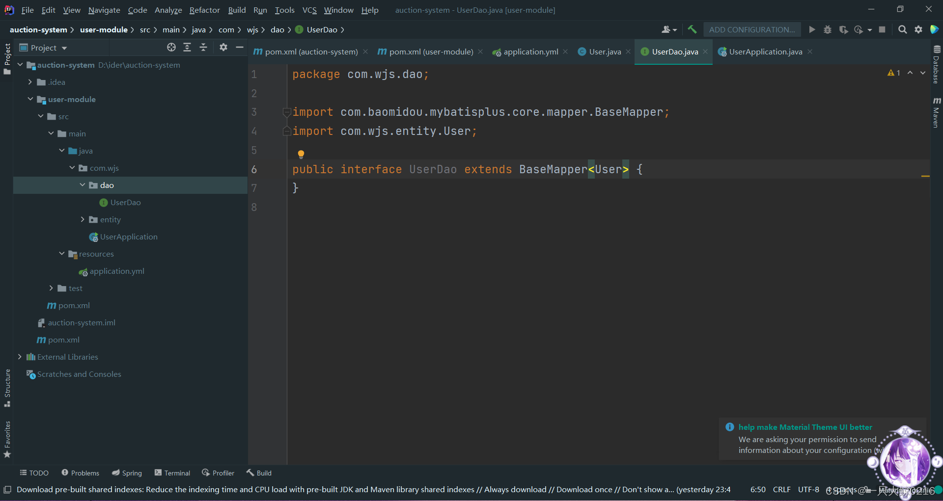 第1个MyBatisPlus程序以及代码生成器一键生成代码_com.baomidou.mybatisplus.core.toolkit.stringutils-CSDN博客