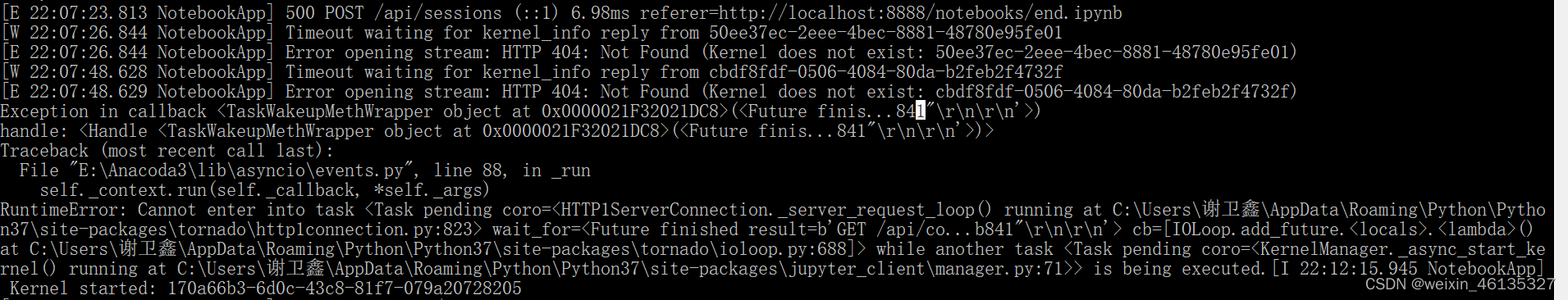 jupyter KeyError Unhandled error ‘pip uninstall psutil‘, manually remove_jupyter unhandled error ...