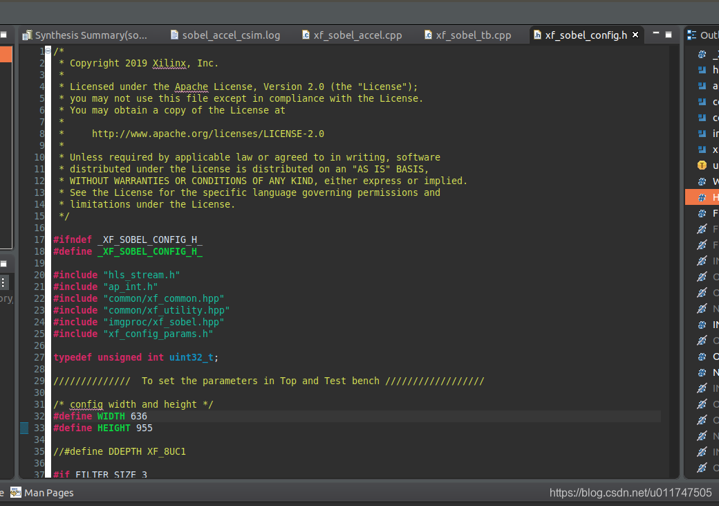 Vitis HLS 2020.2使用Vitis Vision实例代码实现图像处理sobelfilter_vitis hls简单的图像处理函数 ...