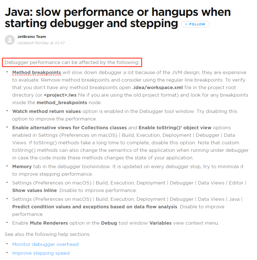 千万不要在方法上打断点！千万不要！_method breakpoints-CSDN博客