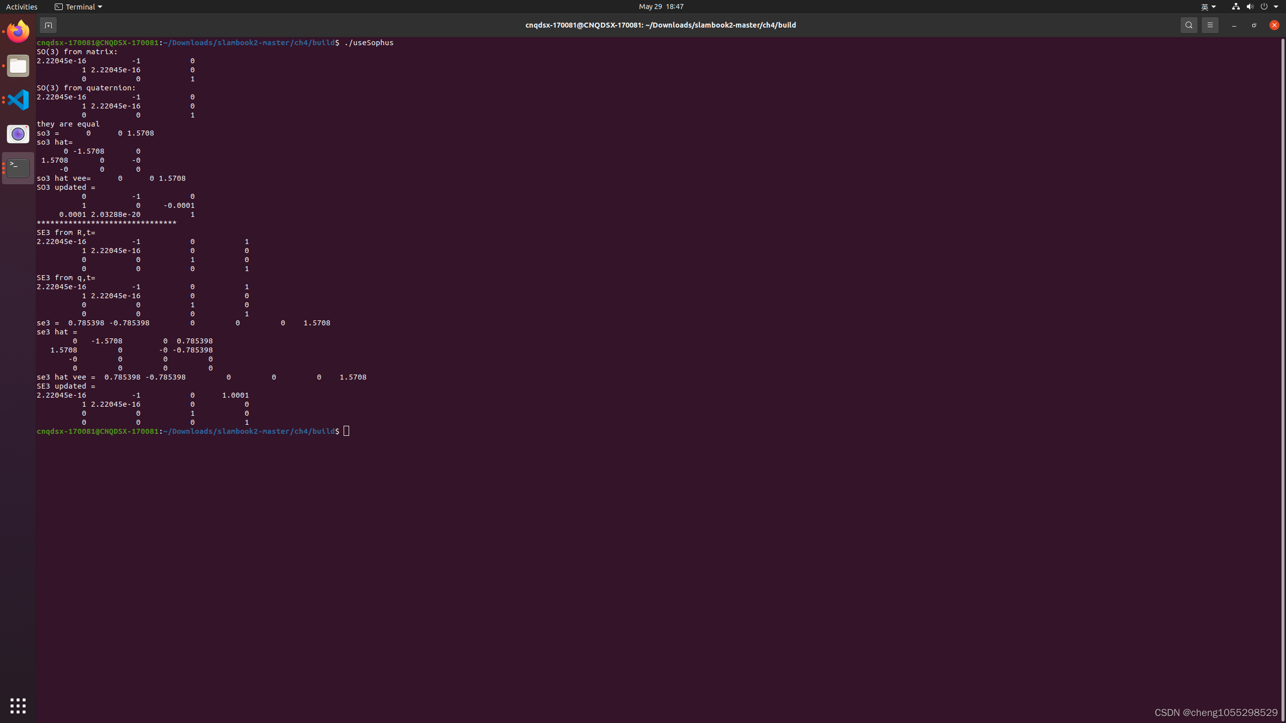 视觉slam十四讲踩坑集合_eigen::isometry3d::identity() error: ‘identity’ is-CSDN博客