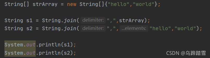 String.Join()方法(Java8新方法)与StringUtils.join()方法_new stringjion-CSDN博客