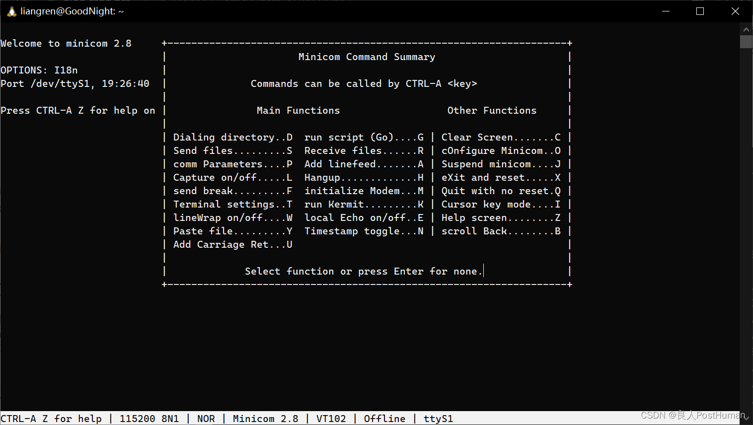 Linux开发：minicom的安装配置_minicom 离线安装-CSDN博客