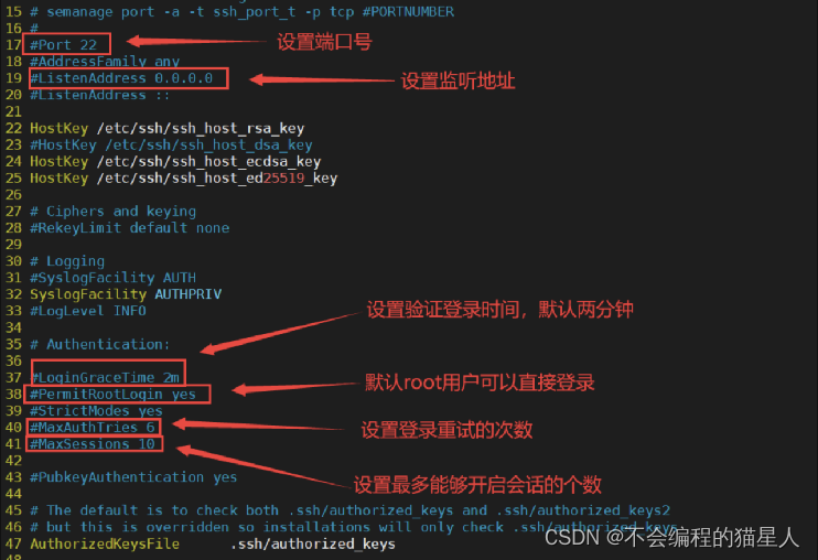 SSH服务详解：基础配置、命令与免密登录-CSDN博客