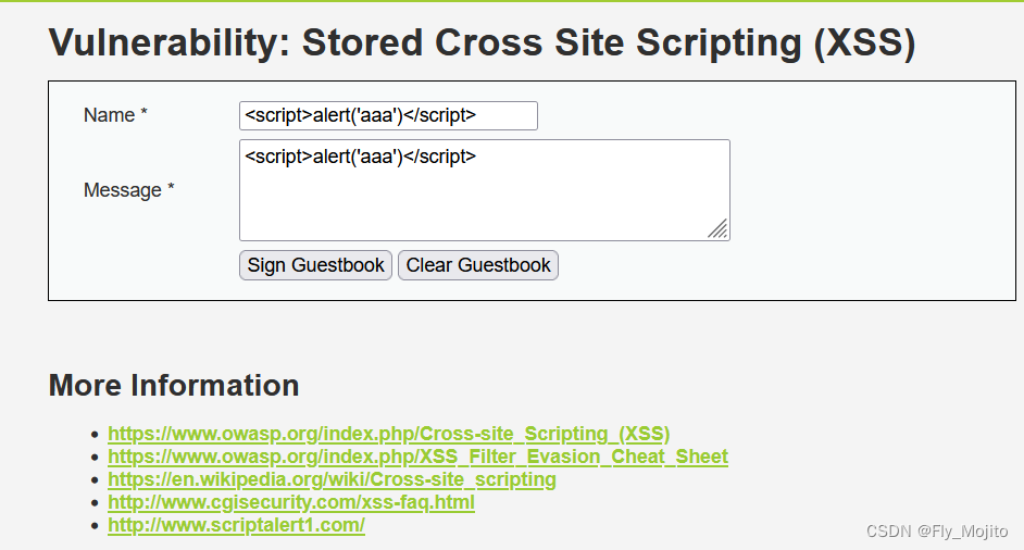 DVWA——XSS(Stored)_dvwa存储型xss图片点击没反应-CSDN博客