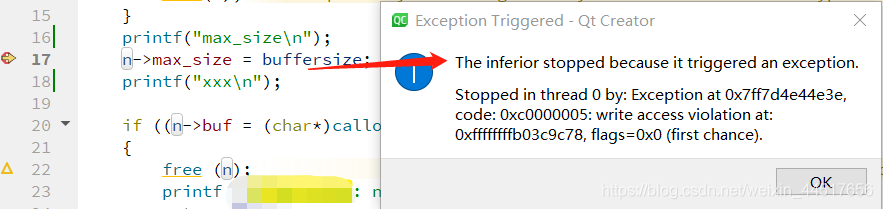 06-----the inferior stopped because it triggered an exception-CSDN博客