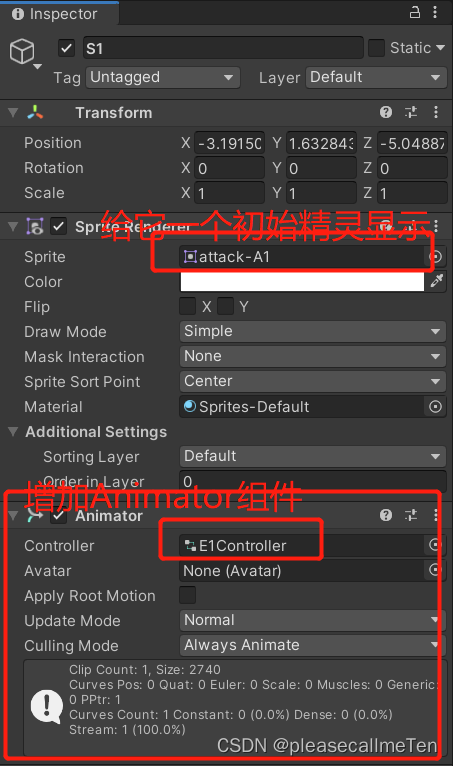 Unity创建sprite动画【2】_unity sprite动画-CSDN博客