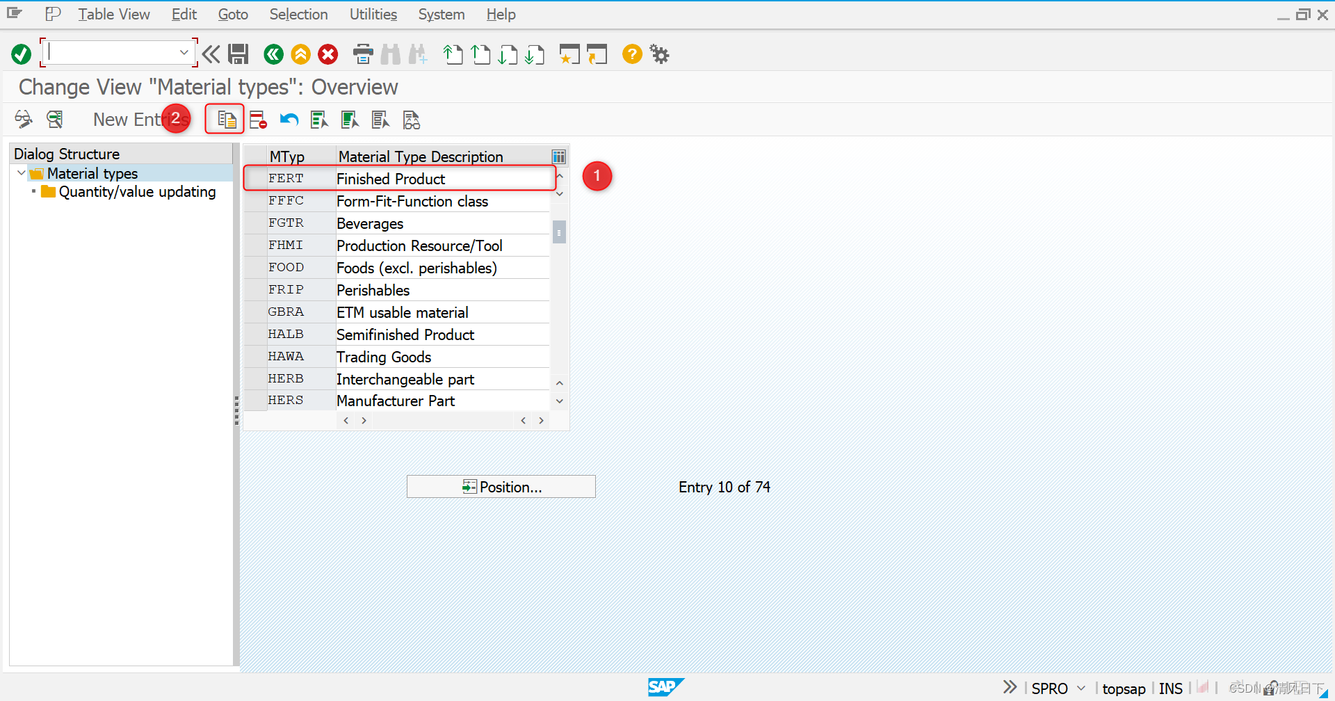 MM配置-主数据-定义物料类型(OMS2-Define Attributes of Material Types-T134/T134M ...