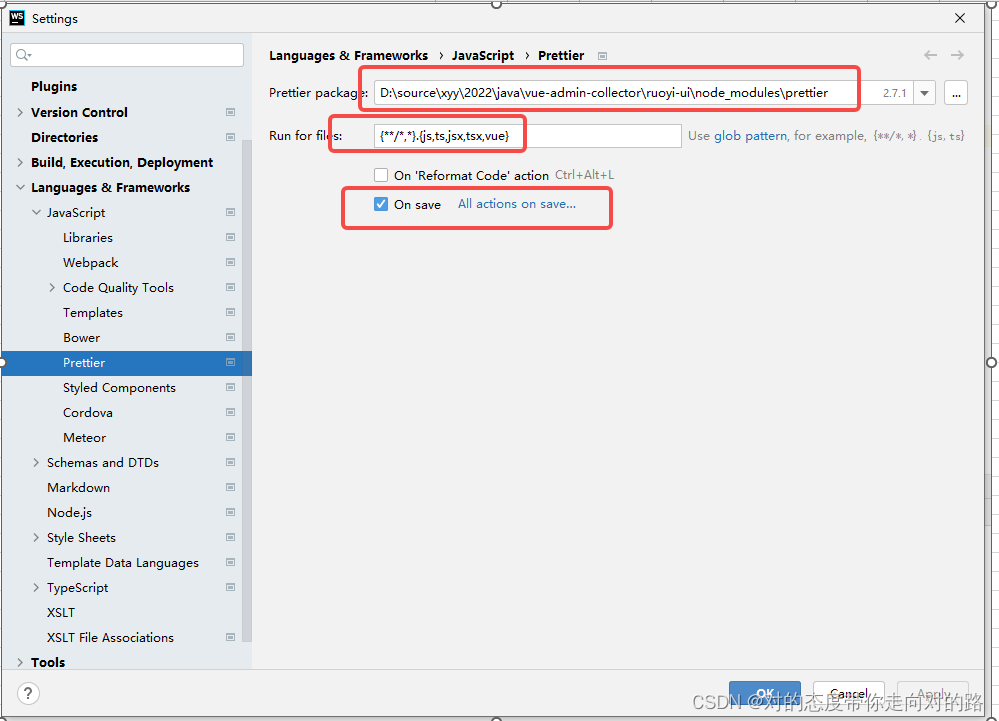 【webstorm Prettier + eslint自动保存配置】-CSDN博客