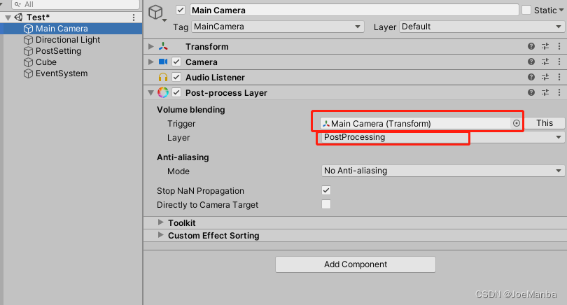 Unity中使用Post Processing 开自发光效果_unity自发光材质怎么亮起来-CSDN博客