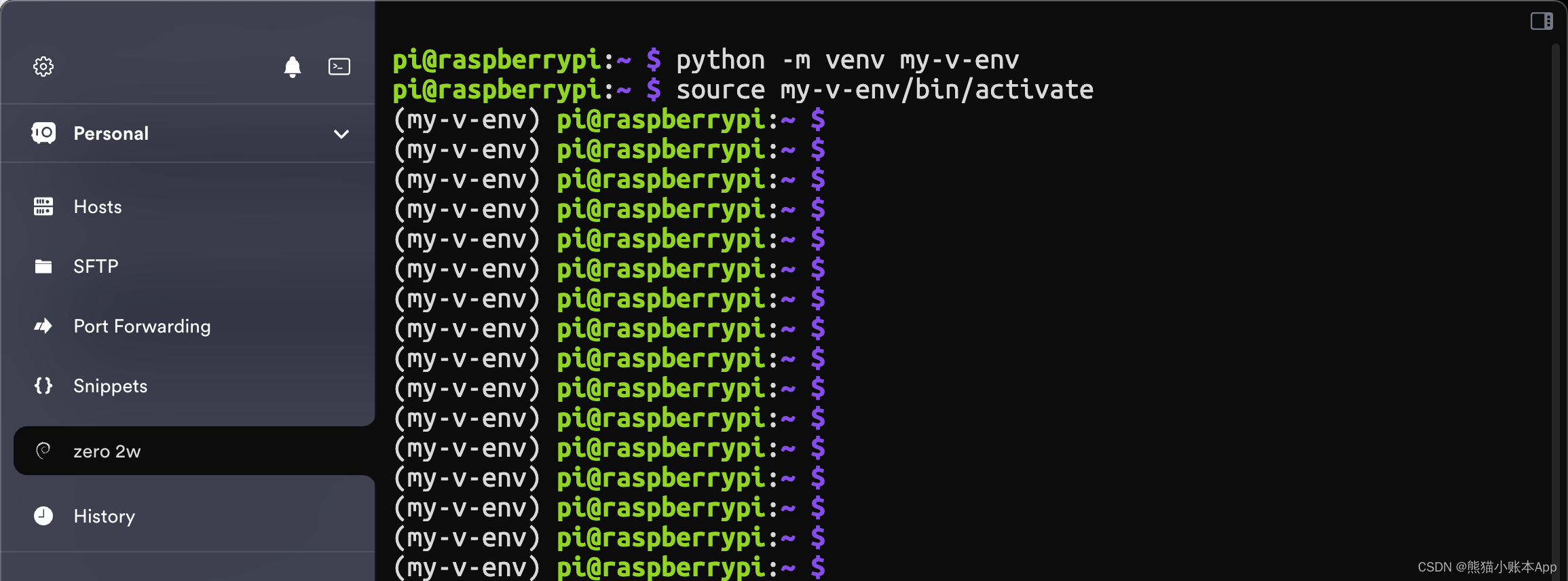 树莓派 安装报错 虚拟环境 sudo pip3 install rpi_ws281x error: externally-managed ...