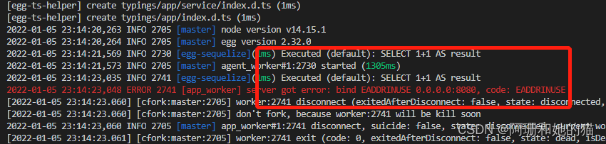 server got error: bind EADDRINUSE 0.0.0.0:8080, code: EADDRINUSE-CSDN博客
