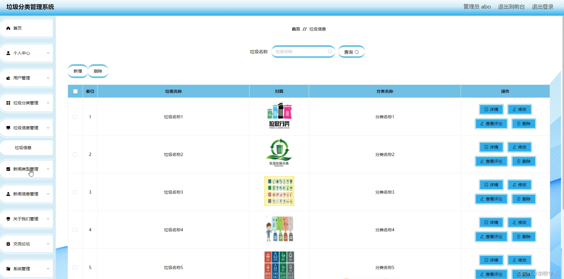 Springboot毕设项目垃圾分类管理系统836b7（javavuemybatismavenmysql）springboot城市垃圾分类管理系统毕业设计 Csdn博客