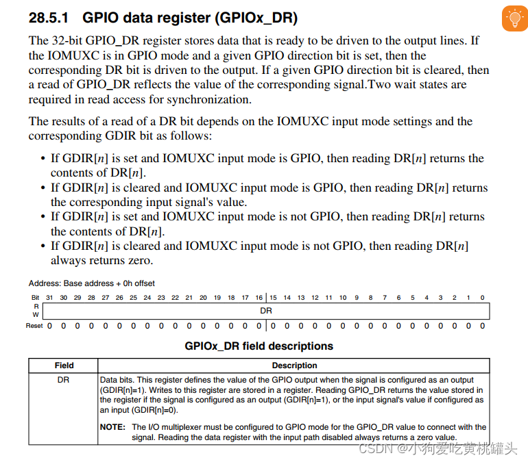 正点原子[第二期]Linux之ARM（MX6U）裸机篇学习笔记-6 I.MX6U GPIO介绍-CSDN博客