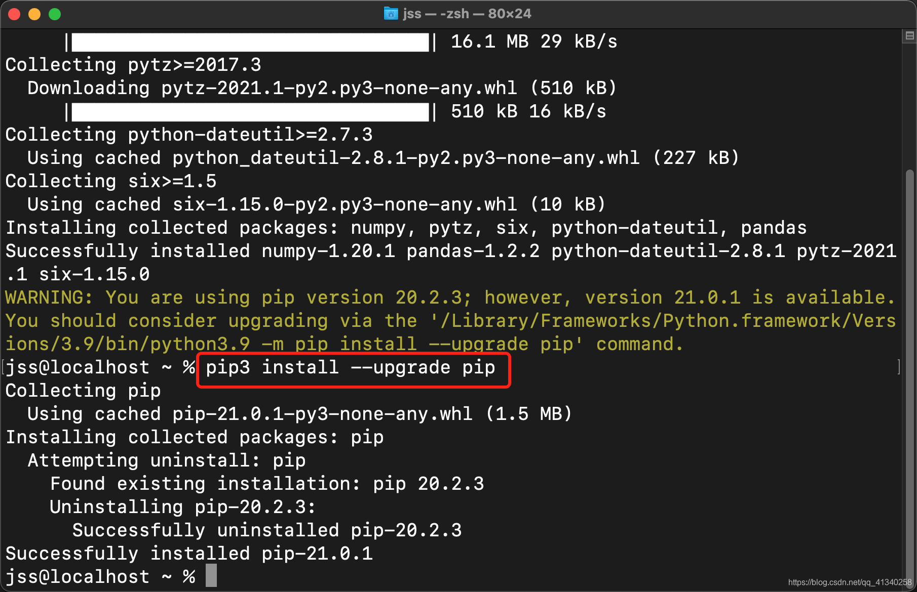 在 Mac 上升级 pip_mac升级pip-CSDN博客