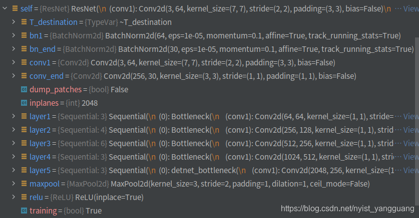 【未解决】net.train()、net.eval()：将网络中每一层的training分别设置为True和False；数据集的参数train设置为True和False；pretrained ...