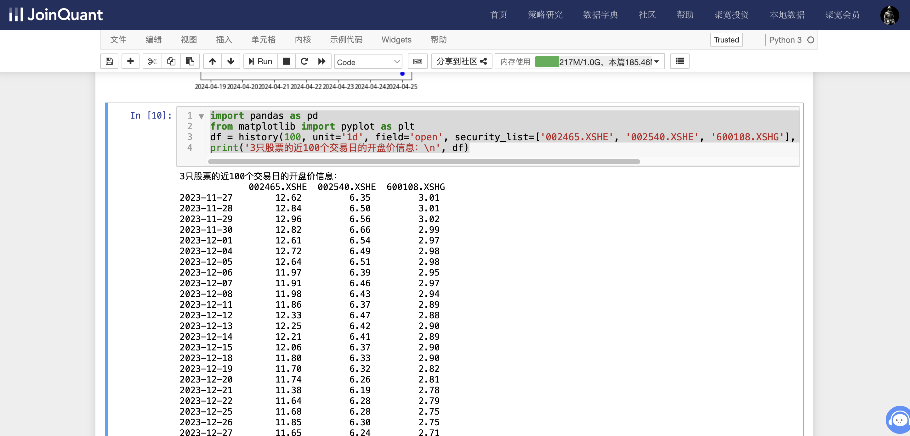 Python量化炒股的获取数据函数—getfundamentalspython获取股票数据函数 Csdn博客