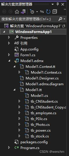 C#通过Entity Framework实体对数据表增删改查_entity framework新增-CSDN博客