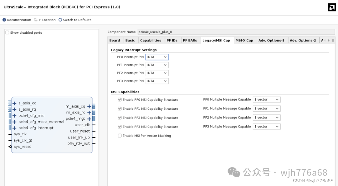 基于PCIE4C的数据传输（三）——使用遗留中断与MSI中断_pcie4c msix-CSDN博客