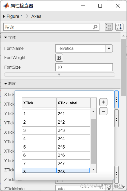 Matlab中如何设置坐标为“x”的整数次幂，且保持间距一致？_get(gca,'xtick')-CSDN博客