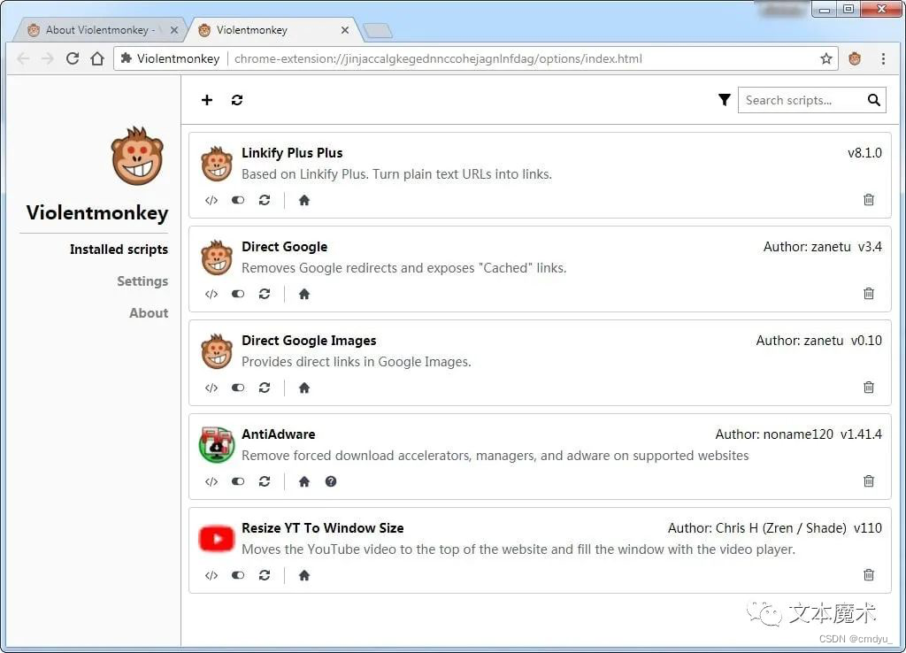 浏览器自定义脚本管理插件系列介绍（一）：暴力猴(ViolentMonkey)-CSDN博客
