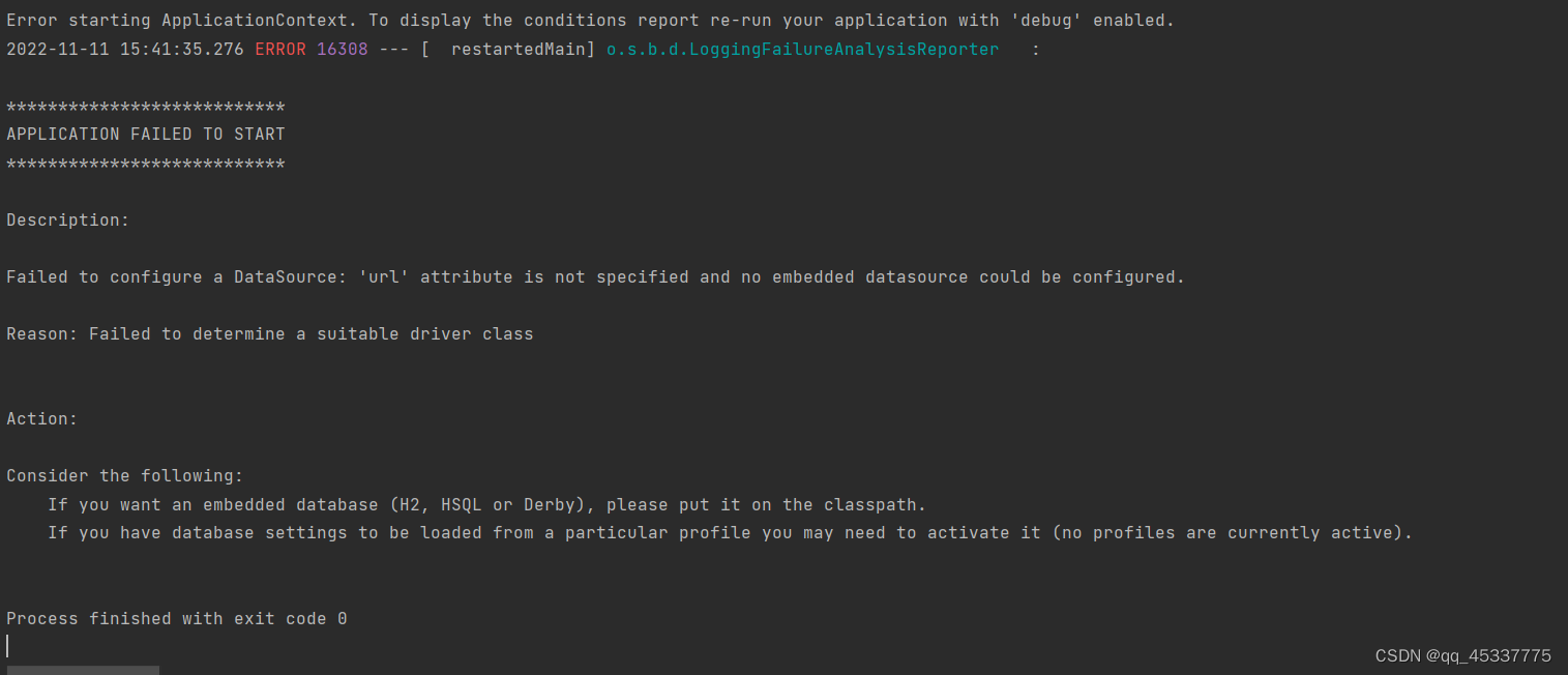 报错解决：Failed to configure a DataSource: ‘url‘ attribute is not specified......._dynamic ...