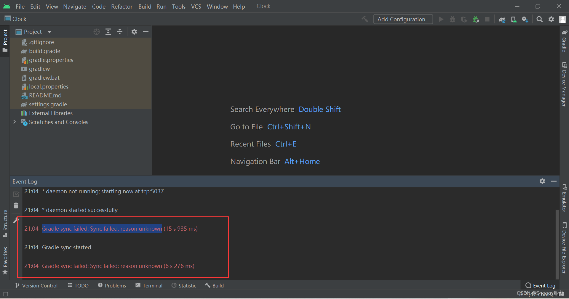【Android Studio 报错集】编译项目时出现Gradle sync failed: Sync failed: reason ...