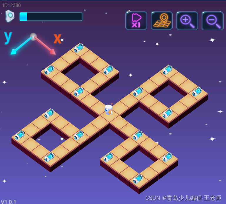 ICode国际青少年编程竞赛- Python-4级训练场-嵌套for循环入门_icode4级训练场嵌套for循环入门解法大全-CSDN博客