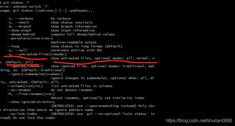 利用 git status -uno 找回不小心删除了些啥-CSDN博客
