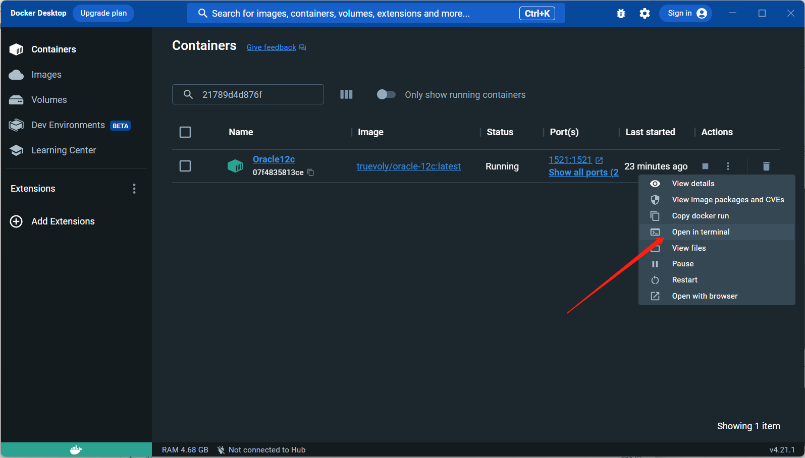 DockerDesktop安装Oracle_docker desktop安装oracle-CSDN博客