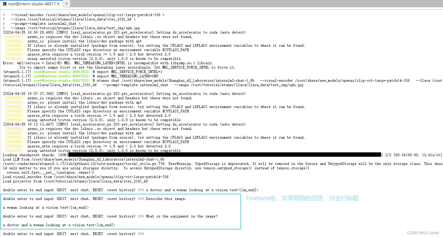 【InternLM 实战营第二期笔记4】XTuner 微调 LLM：1.8B、多模态和 Agent_internlm2进行微调训练-CSDN博客