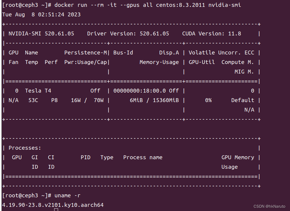 Kylin Linux Advanced Server V10 (Tercel) aarch64 安装nvidia-container-runtime docker nvidia-smi-CSDN博客