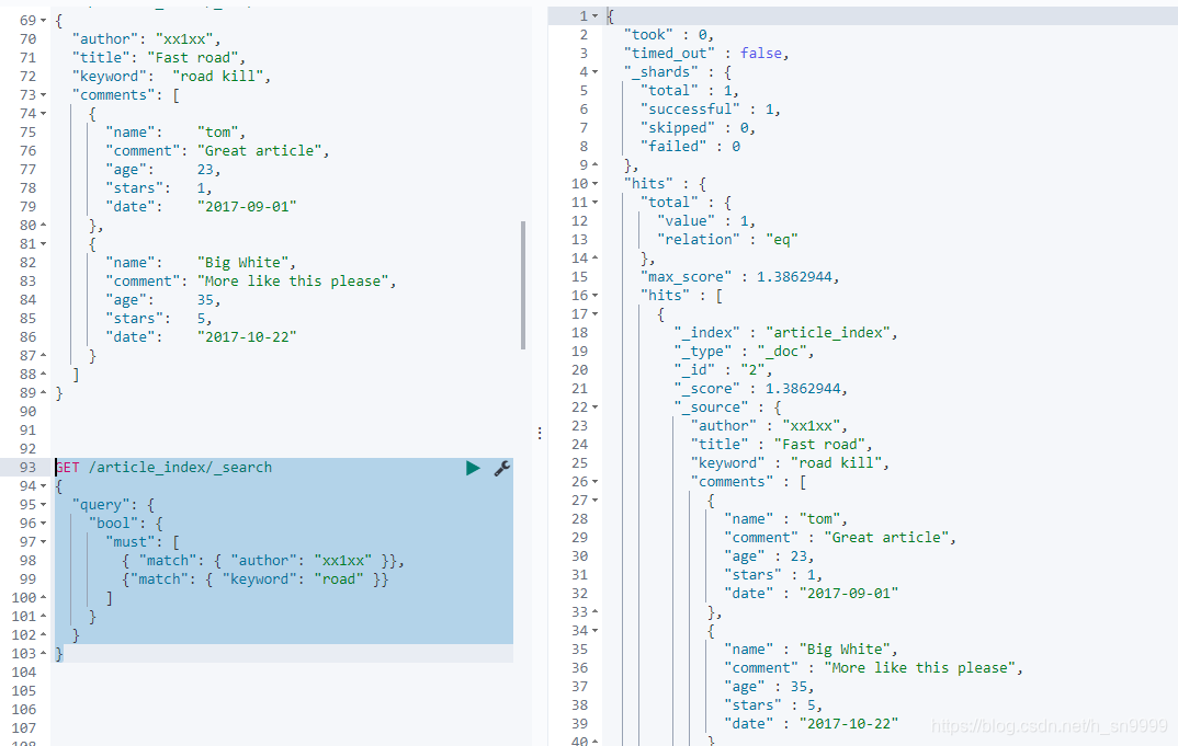 Elasticsearch 7 嵌套mapping创建及插入查询操作, 含JAVA操作_es嵌套mapping-CSDN博客