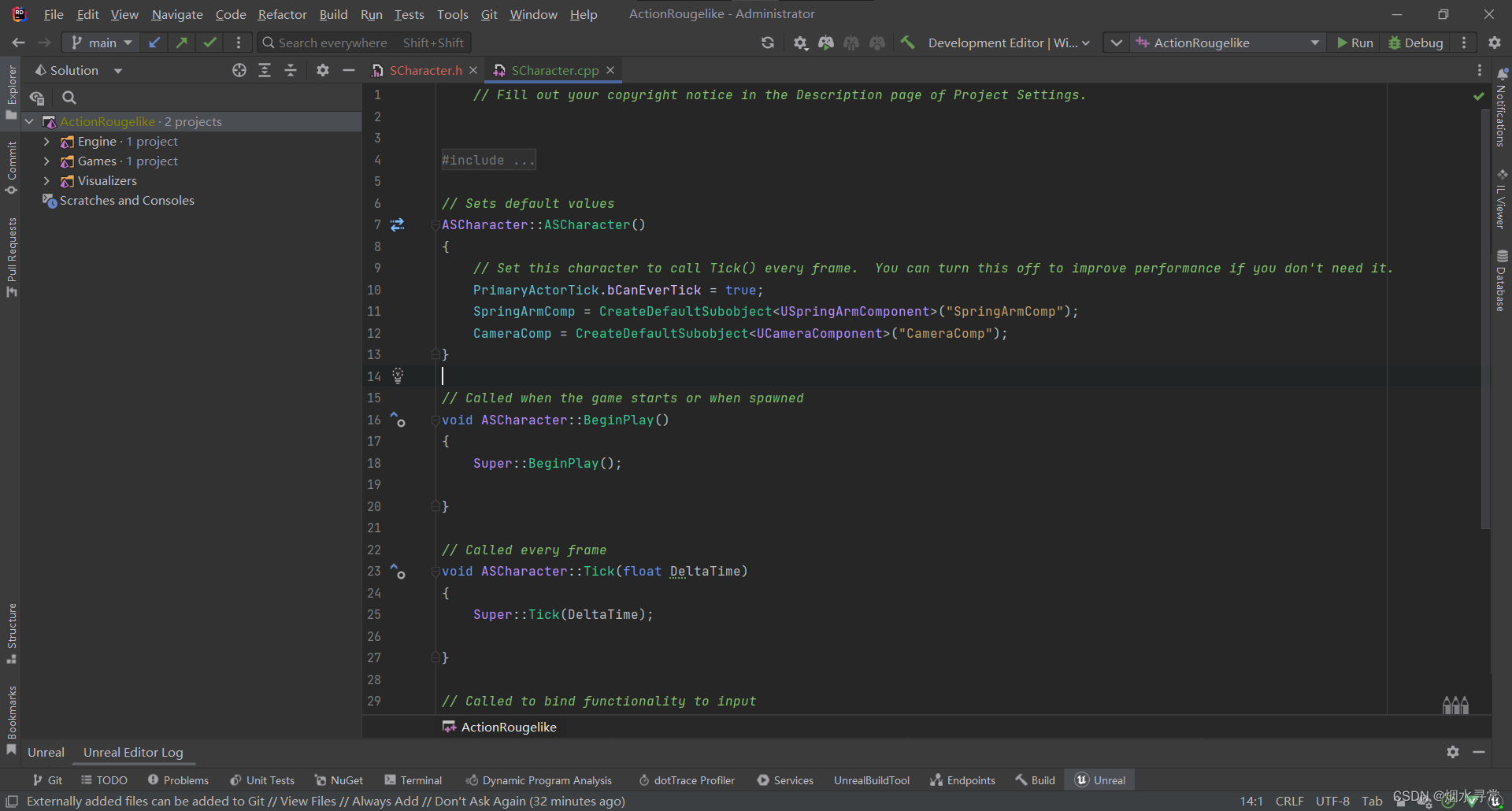 Unreal Engine Rider 学习笔记一 创建角色与转向 11月4日_unreal engine 将人物转至行进方向-CSDN博客