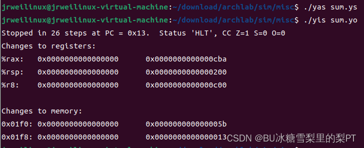 Architecture Lab：part A 【实现sum_list/rsum_list/copy_block/熟悉Y86-64指令】_archlab nocopy.rs-CSDN博客