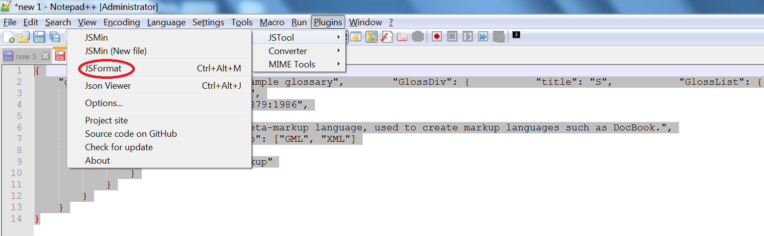 notepad转换json_如何在notepad ++中格式化JSON-CSDN博客